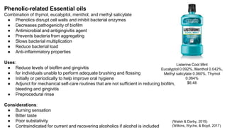 Mouth rinses for self-care seminar | PPT