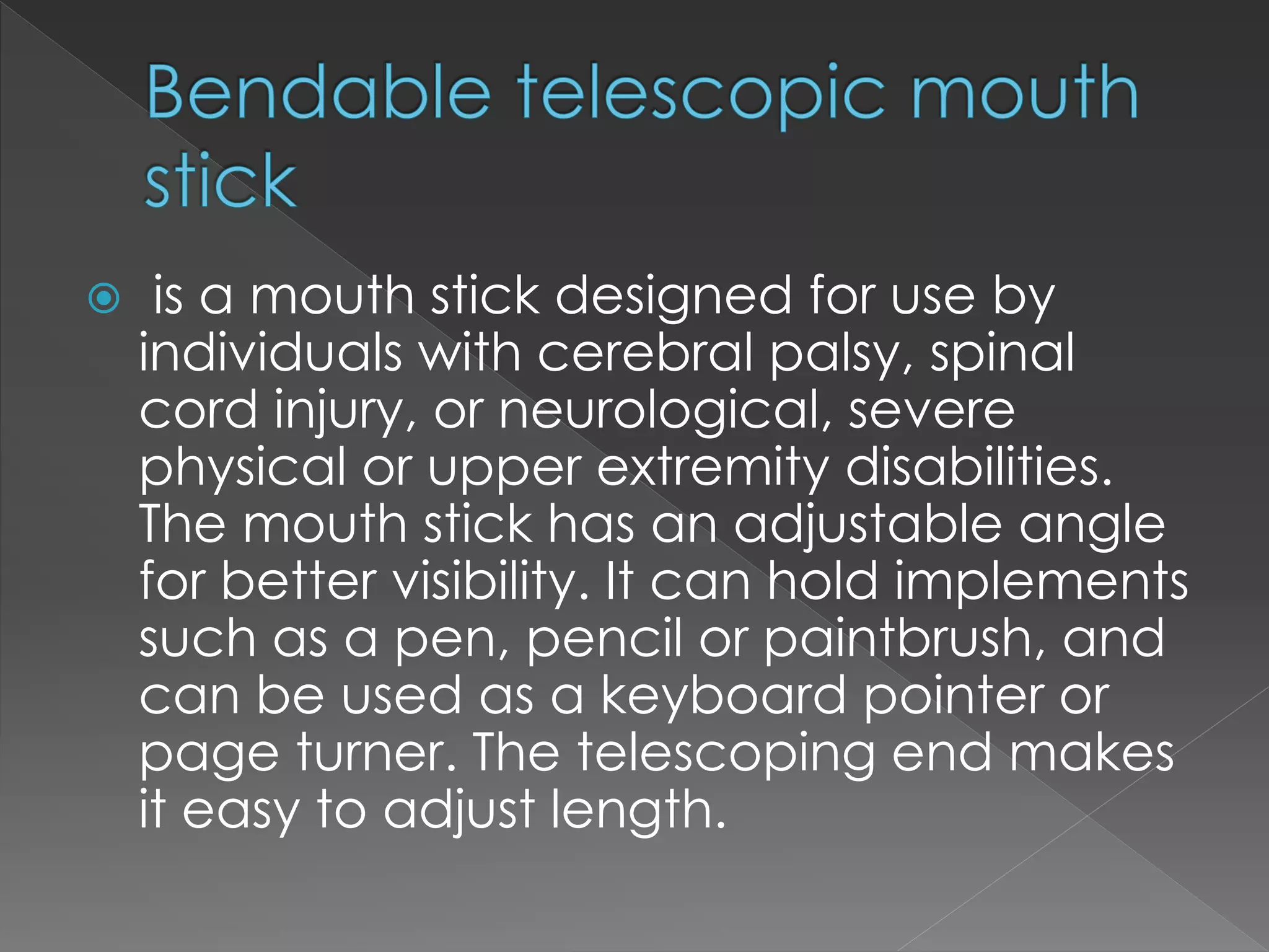 Mouth stick | PPTX