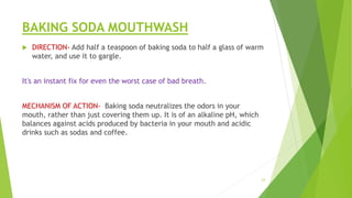 Mouthwashes in oral lesions | PPTX