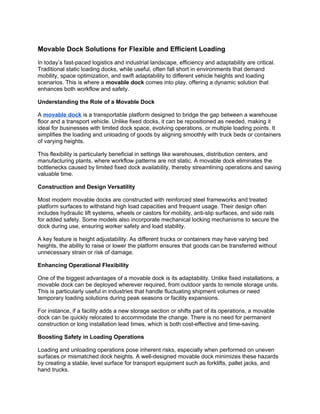 Movable Dock Solutions for Flexible and Efficient Loading.docx