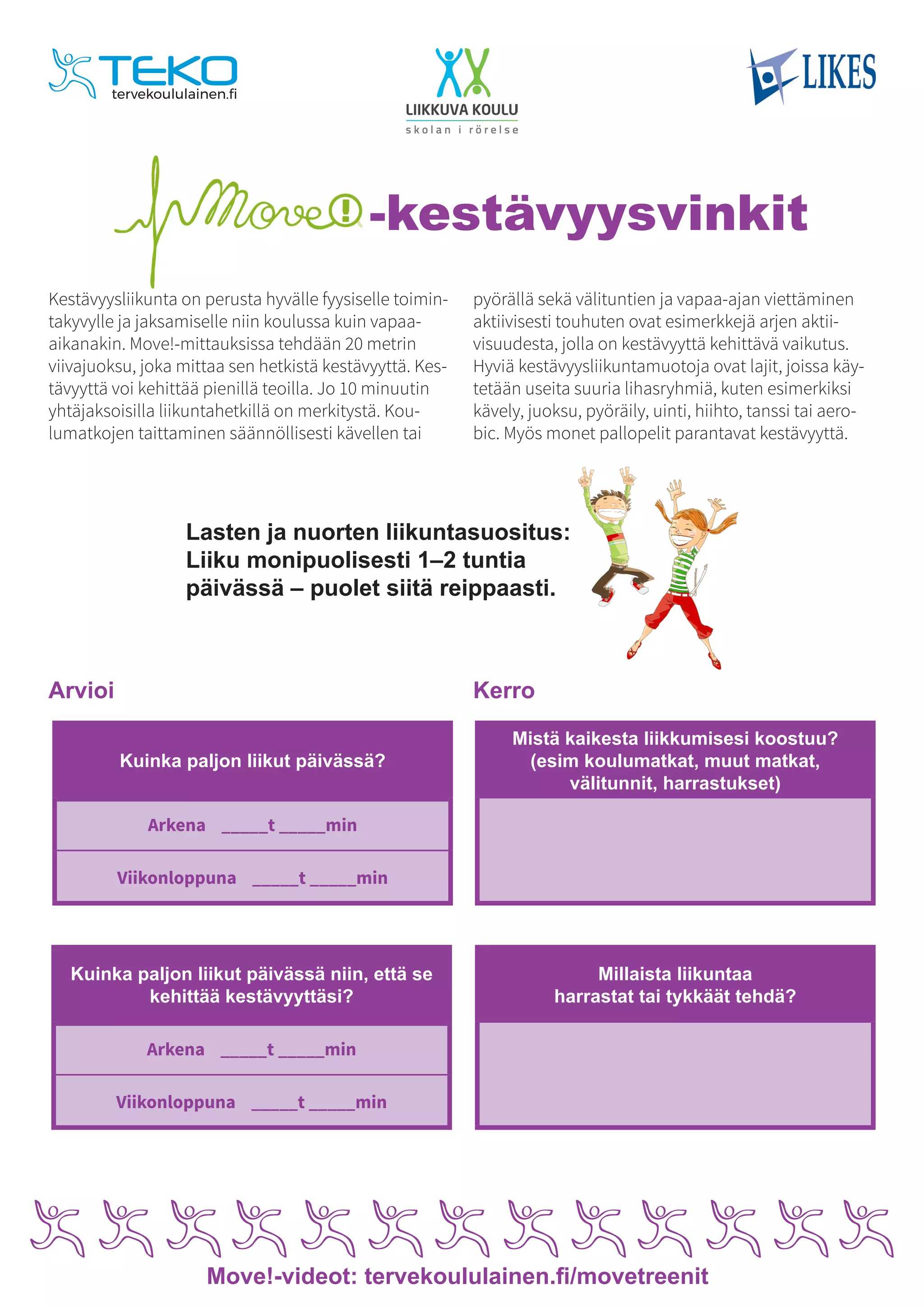 Move!-treenit: kestävyysvinkit | PDF