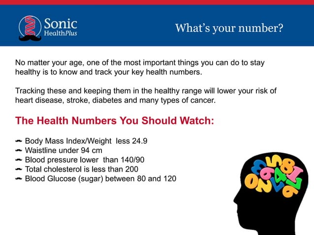 Sonic HealthPlus More Men's Health | PPT