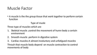 Factor for initition,production and control human movement.pptx