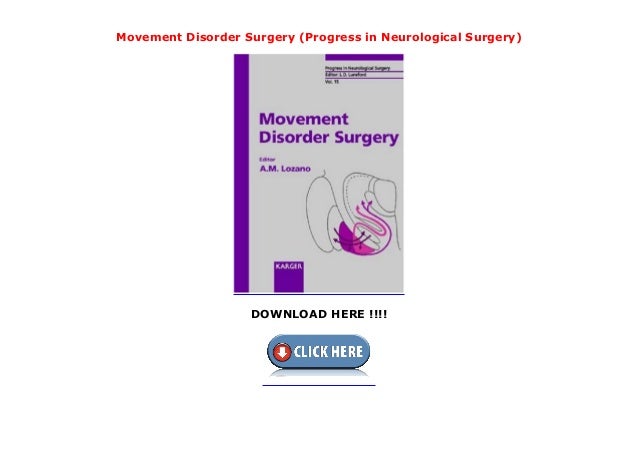 Movement Disorder Surgery (Progress in Neurological Surgery)