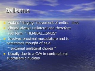 Movement Disorders | PPT | Brain and Nervous System Disorders ...