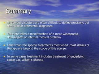 Movement Disorders | PPT