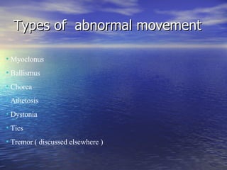 Movement Disorders | PPT