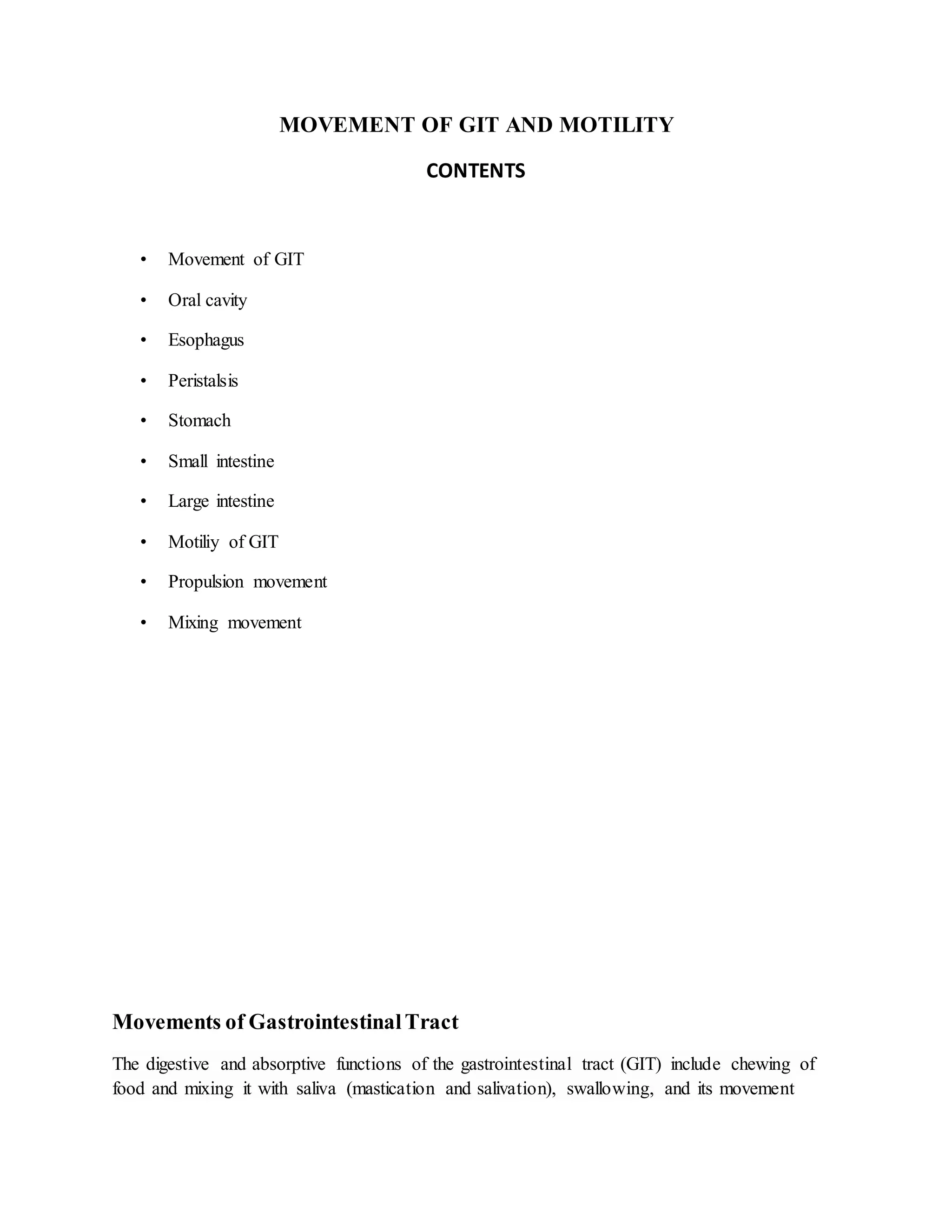Movement of-git-and-motility | DOCX