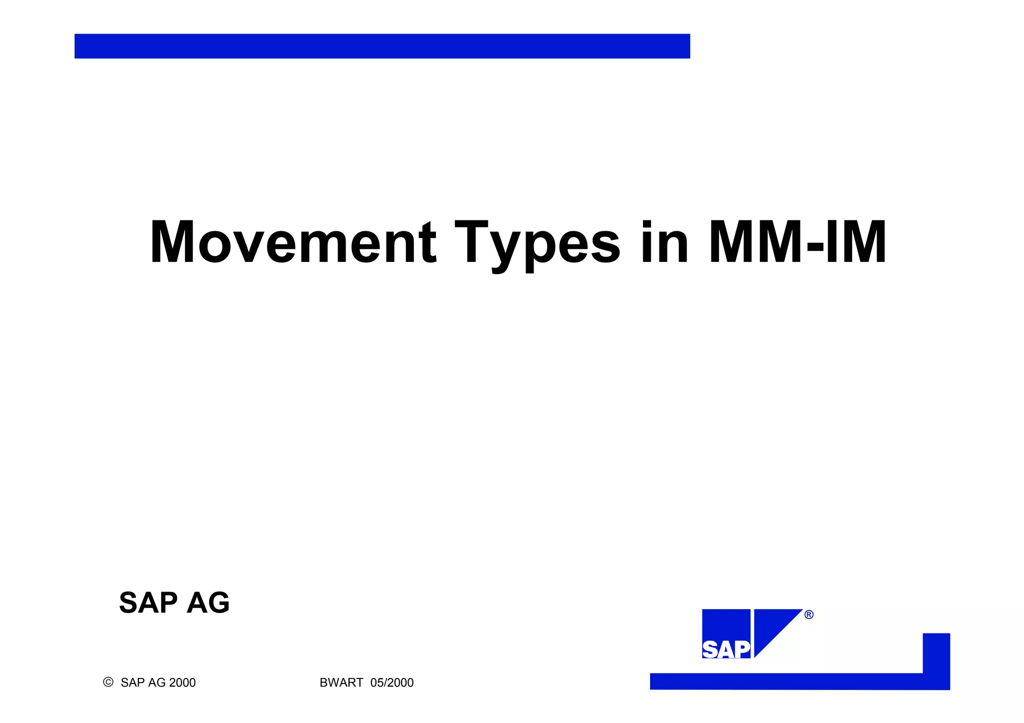 Movement types-in-sap-mm | PDF