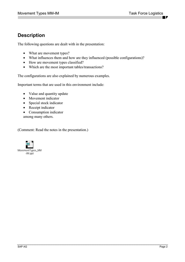 Movement types-in-sap-mm | PDF | Technology & Computing