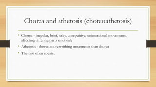 Movement disorders | PPTX