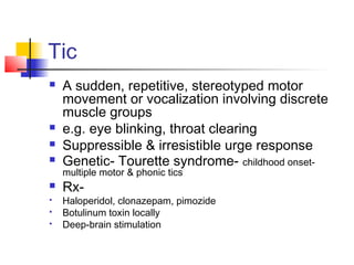 Movement disorders | PPT