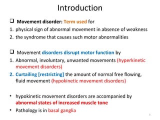 Movement disorders | PPT