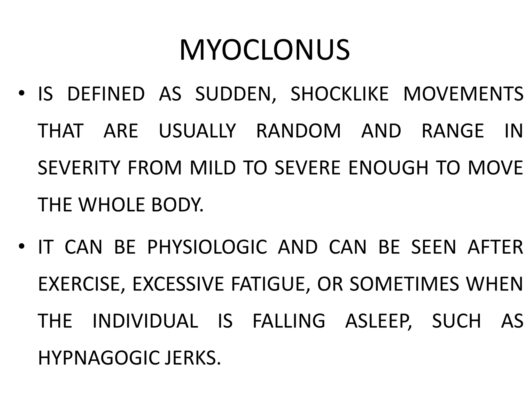 Movement disorders | PPTX