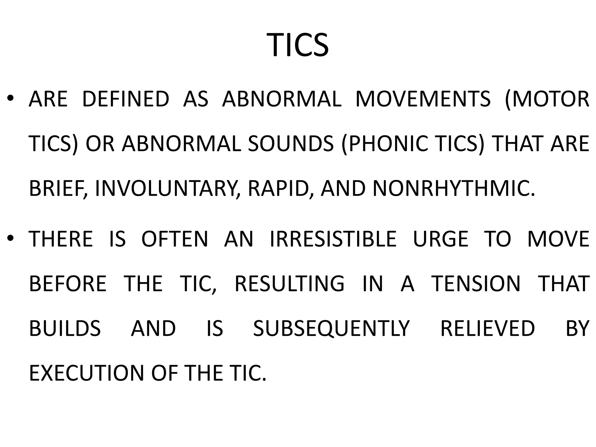 Movement disorders | PPTX