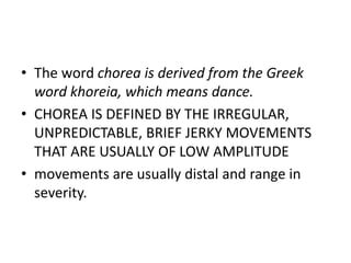 Movement disorders | PPTX