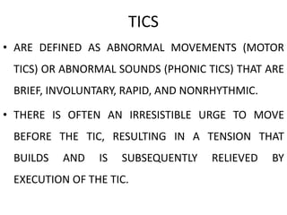 Movement disorders | PPTX