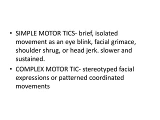 Movement disorders | PPTX