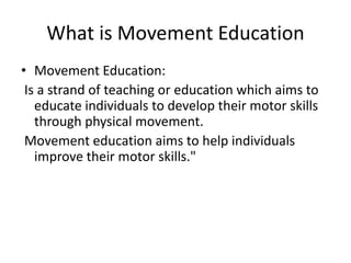 Movement education | PPT