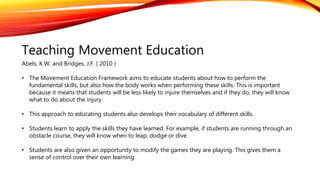 Movement education | PPTX