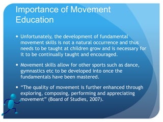 Movement Education | PPTX