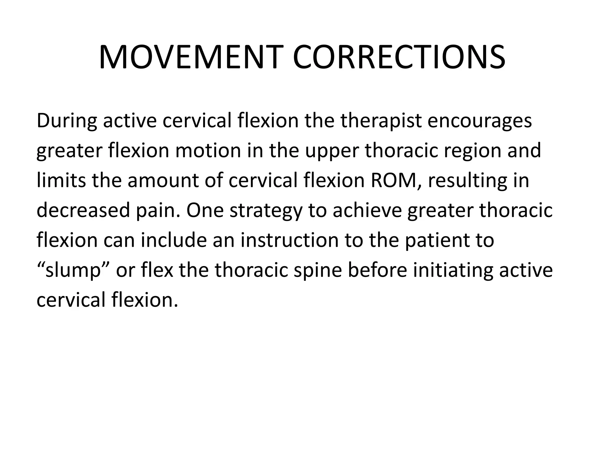 Movement impairments of cervical and lumbar spine | PPTX