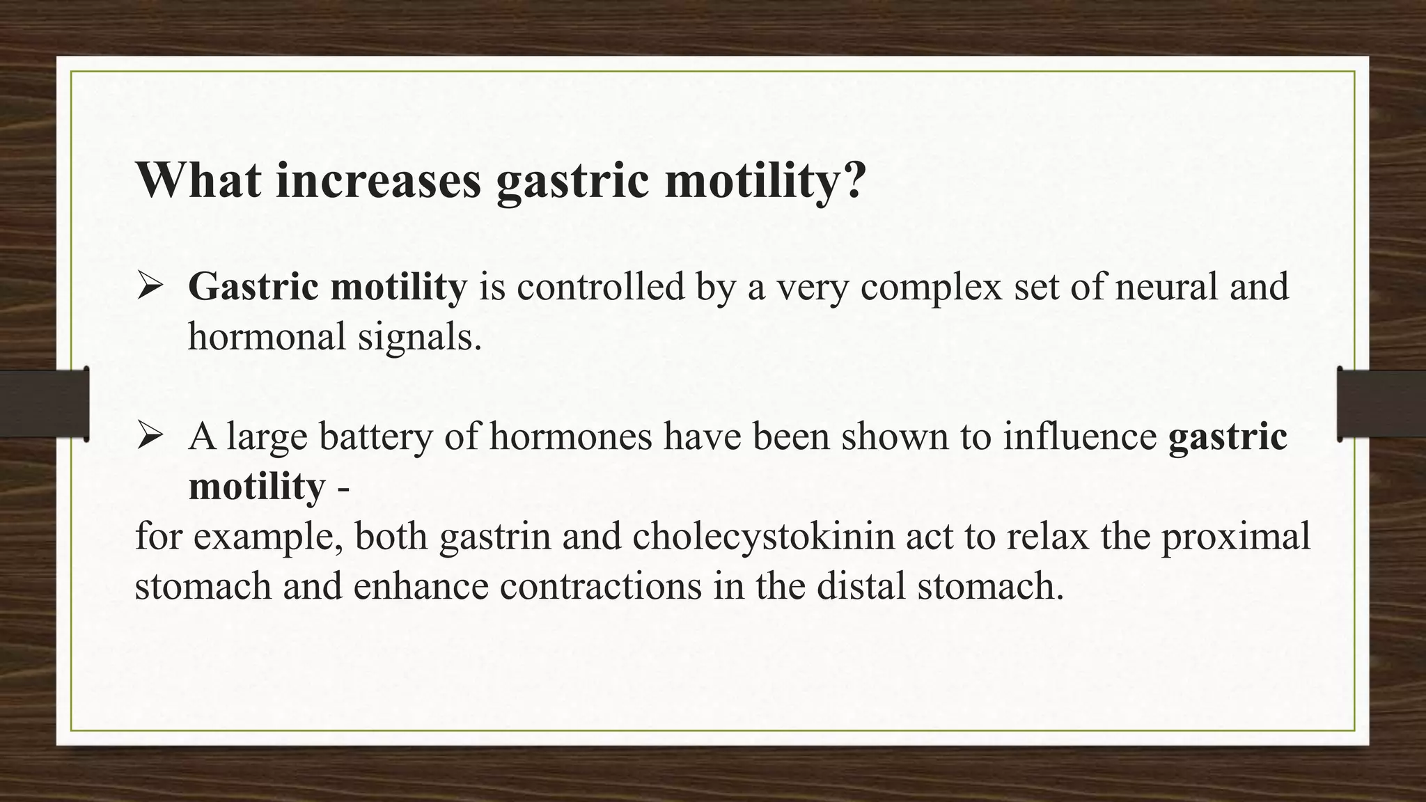 Movement in gastrointestinal tract | PPTX