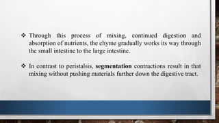 Movement in gastrointestinal tract | PPTX