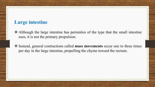Movement in gastrointestinal tract | PPTX