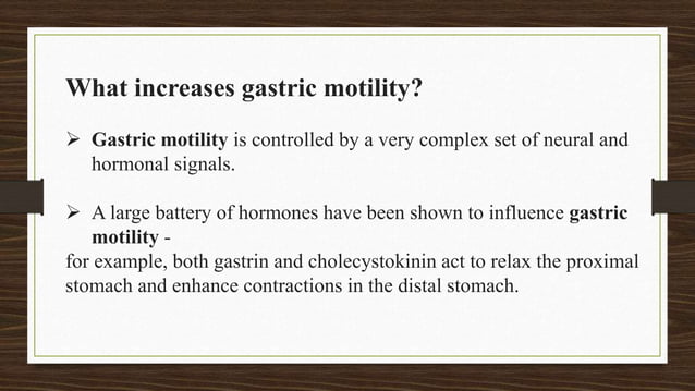 Movement in gastrointestinal tract | PPTX
