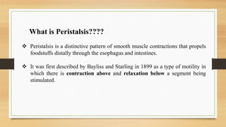 Movement in gastrointestinal tract | PPTX