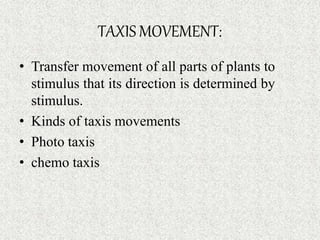 Movement in plants | PPTX