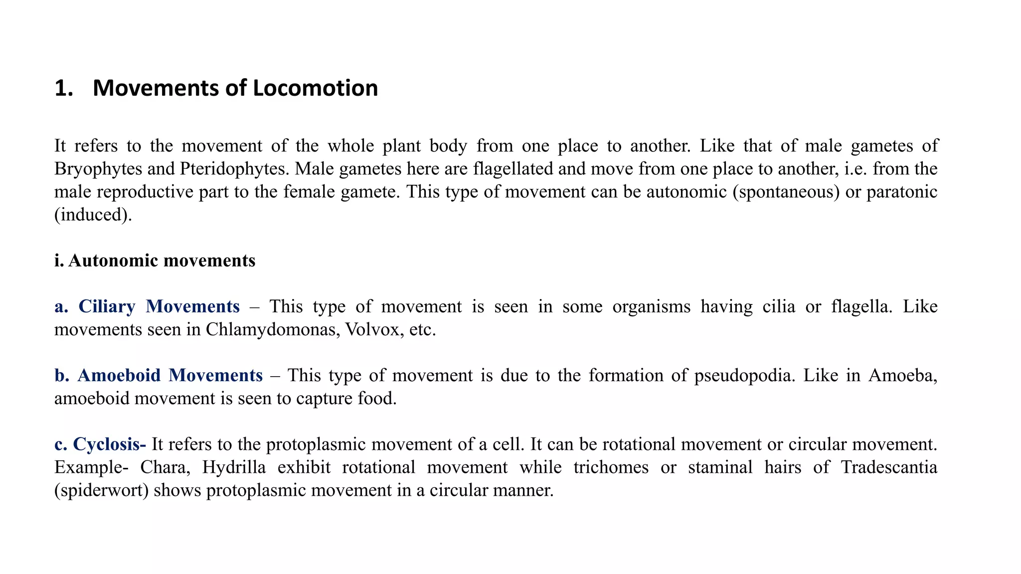 Movement in plants | PPTX