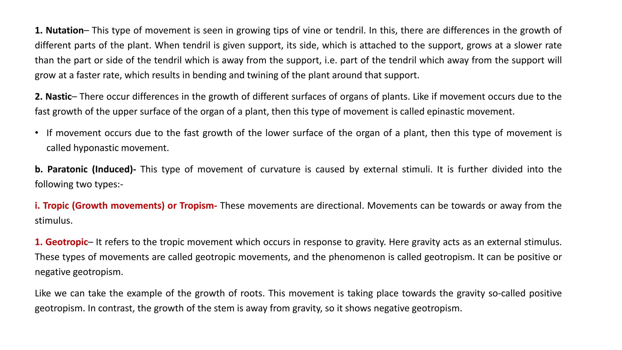 Movement in plants | PPTX