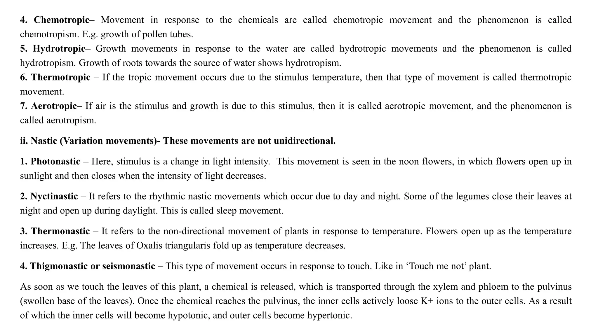 Movement in plants | PPTX