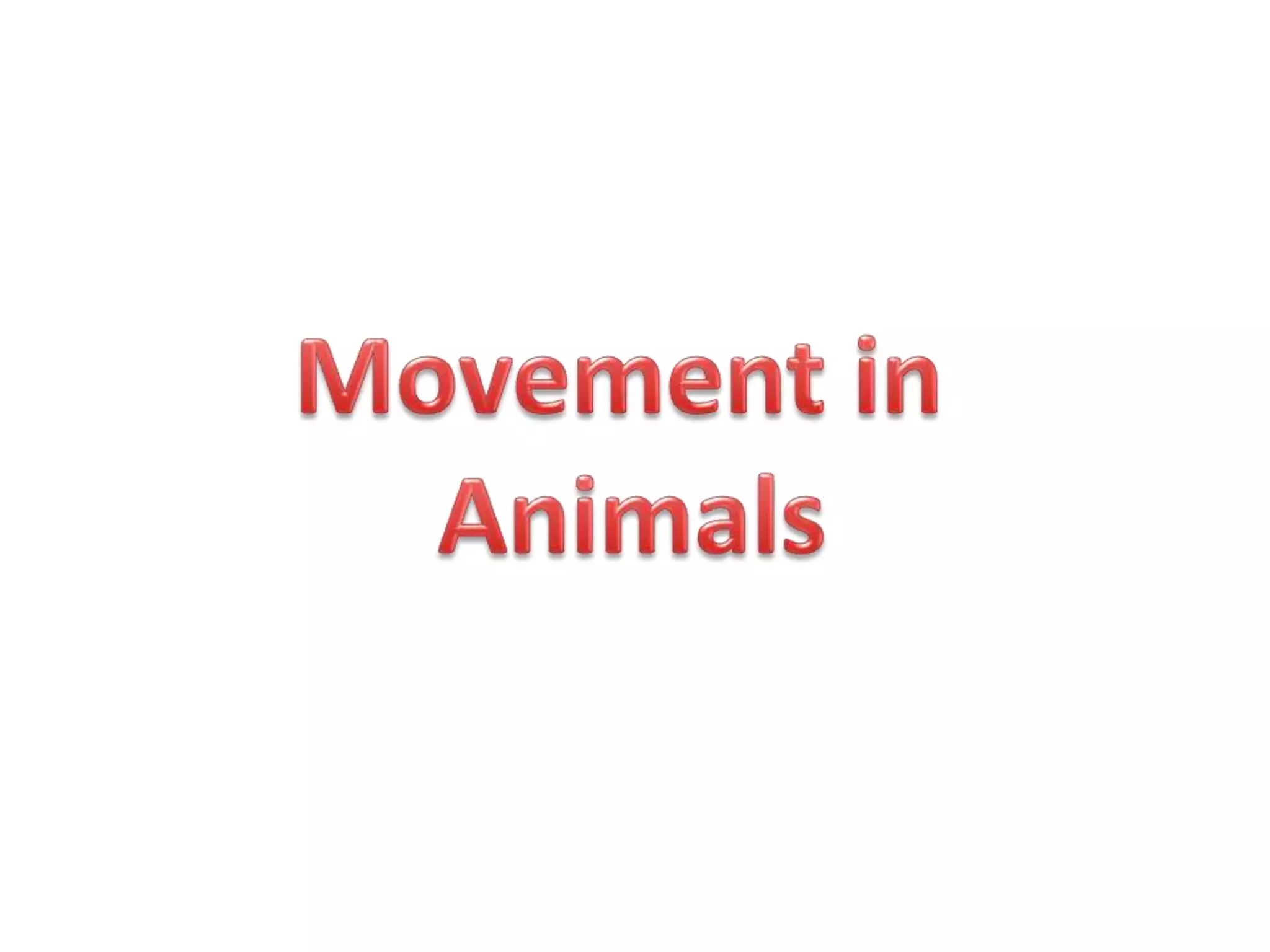 Movement of animals | PPTX
