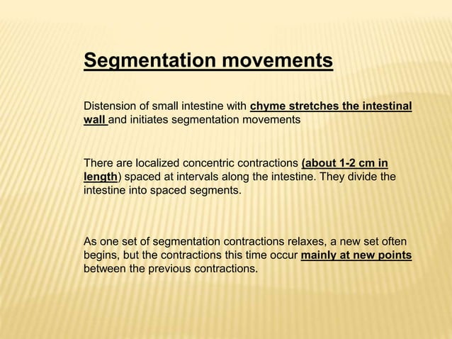 MOVEMENT OF SMALL INTESTINE.pptx | Medical Health