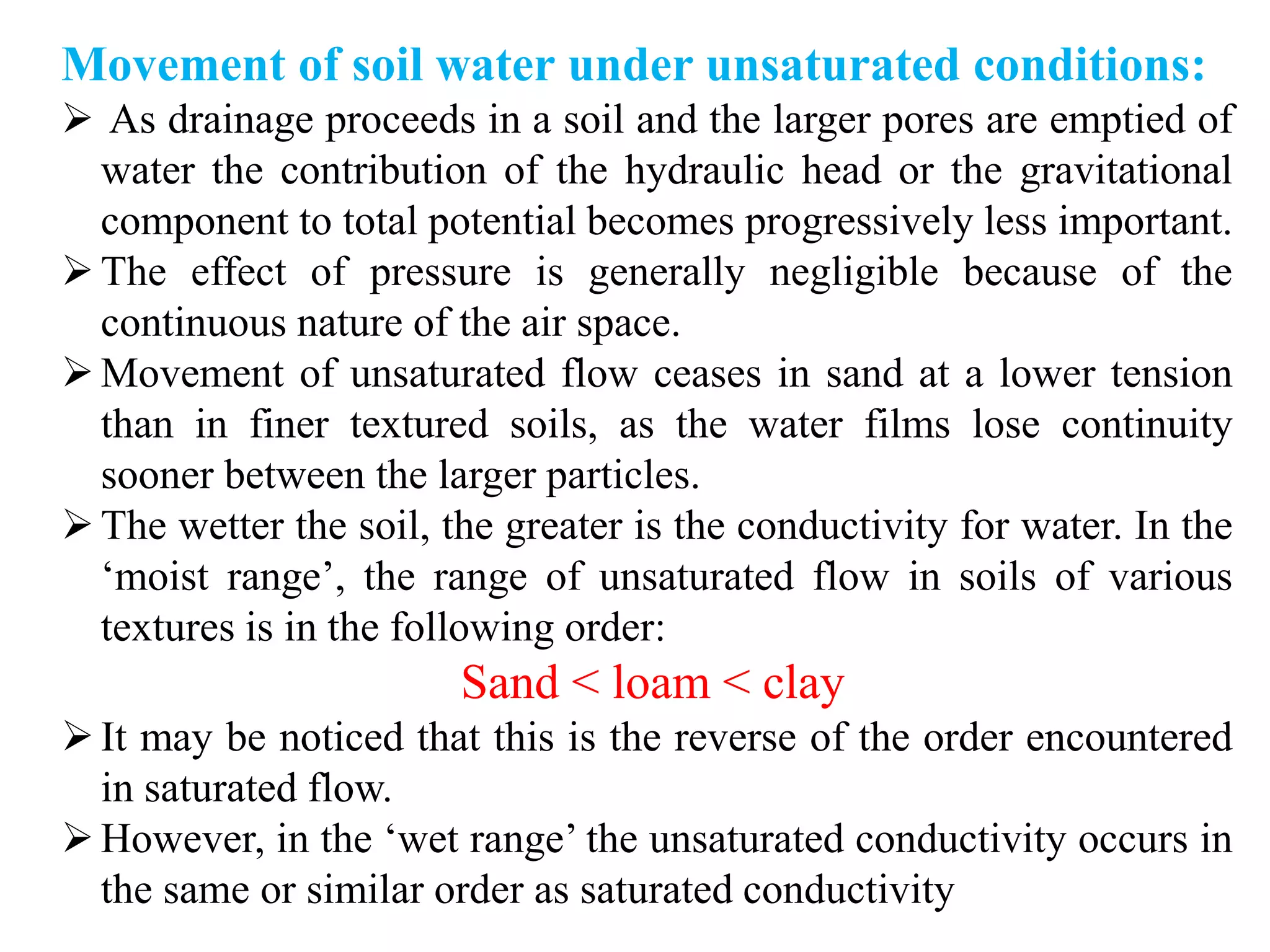 Movement of soil water | PPTX