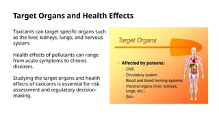 Movement Of Toxicants, Determining Health Effects Of Pollutants.pptx