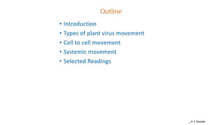 Movement of viruses | PPTX | Biological Sciences | Science