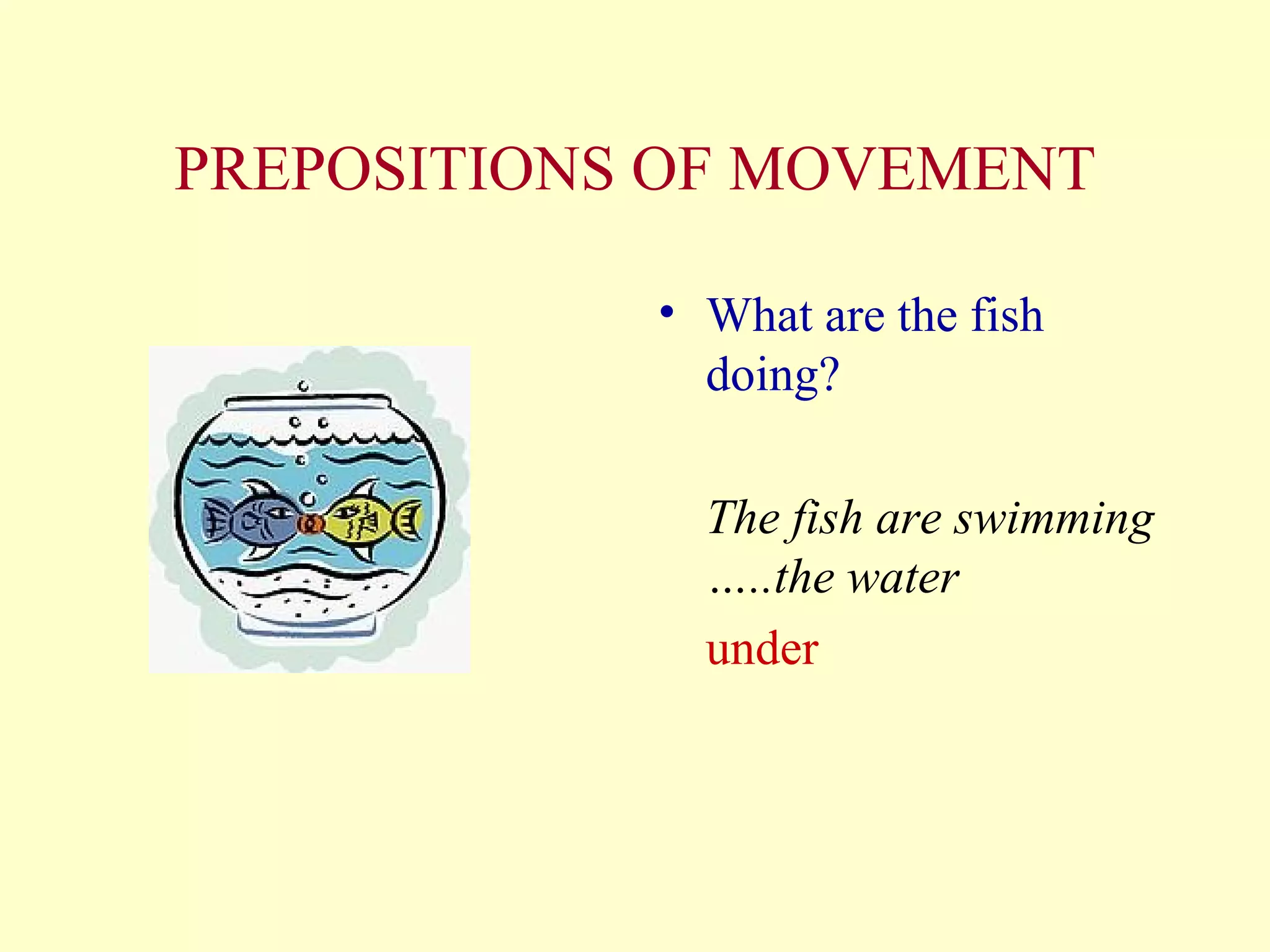 Movement prepositions | PPS