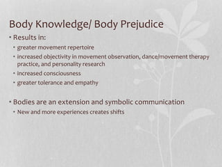 Movement Psychology in Dance/Movement Therapy, ADTA 2019 | PPTX