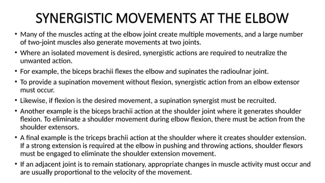 BIOMECHANICS OF THE MOVEMENTS AROUND ELBOW JOINT.pptx