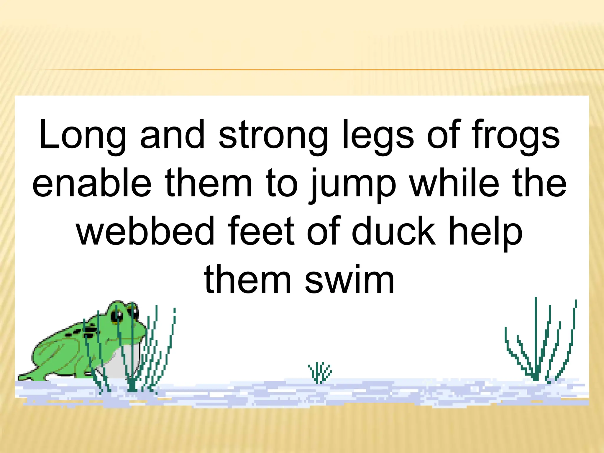 SCIENCE BODY PARTS THEAT ENABLE animals TO MOVE.pptx