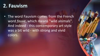 Movements of contemporary arts | PPTX