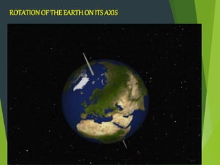 Movements of Earth.ppt ROTATION AND REVOLUTION | PPT