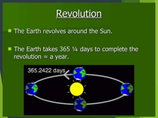 Movements of Earth.ppt ROTATION AND REVOLUTION | PPT