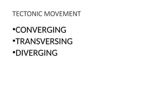 MOVEMENTS OF PLATE TECTONIC MOVEMENTS AND WILSON CYCLE.pptx