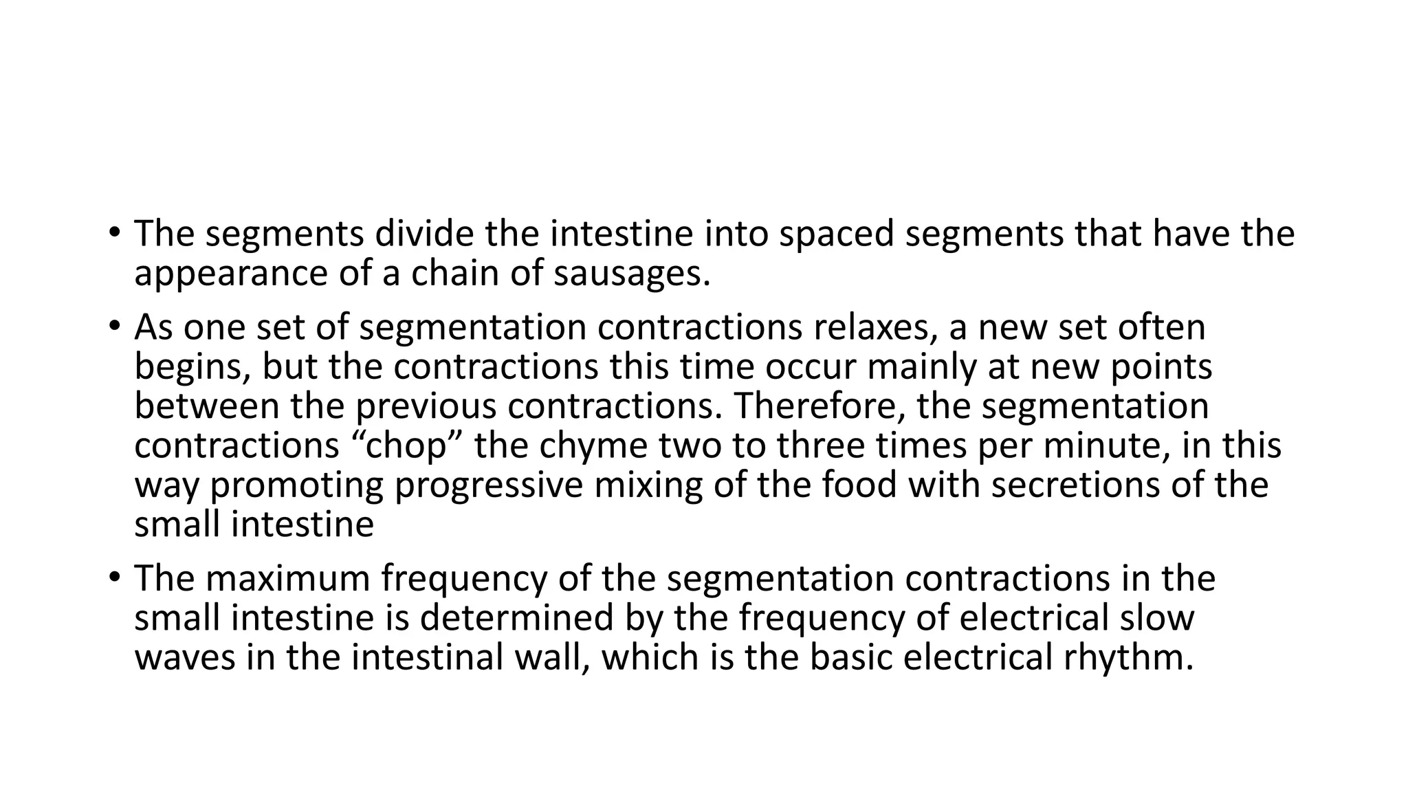 Movements of the small intestine | PPTX
