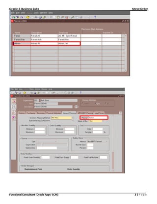 Move order hierarchy process (Oracle E- Business Suite | DOCX